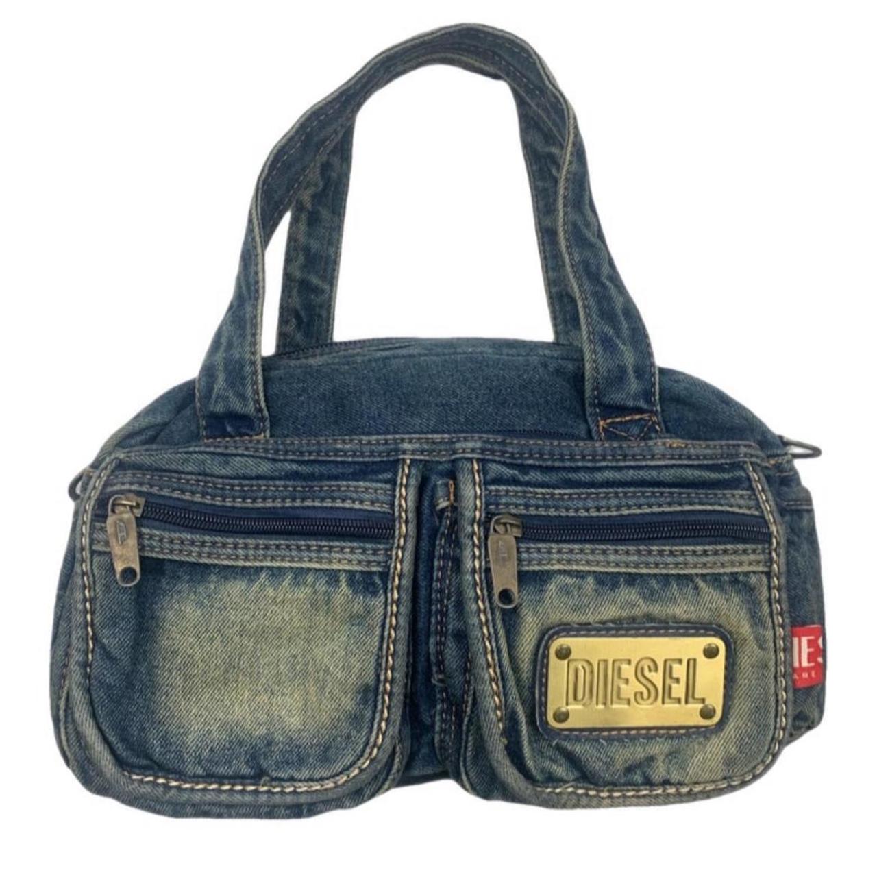 Vintage diesel denim handbag Condition: good Brand:... - Depop