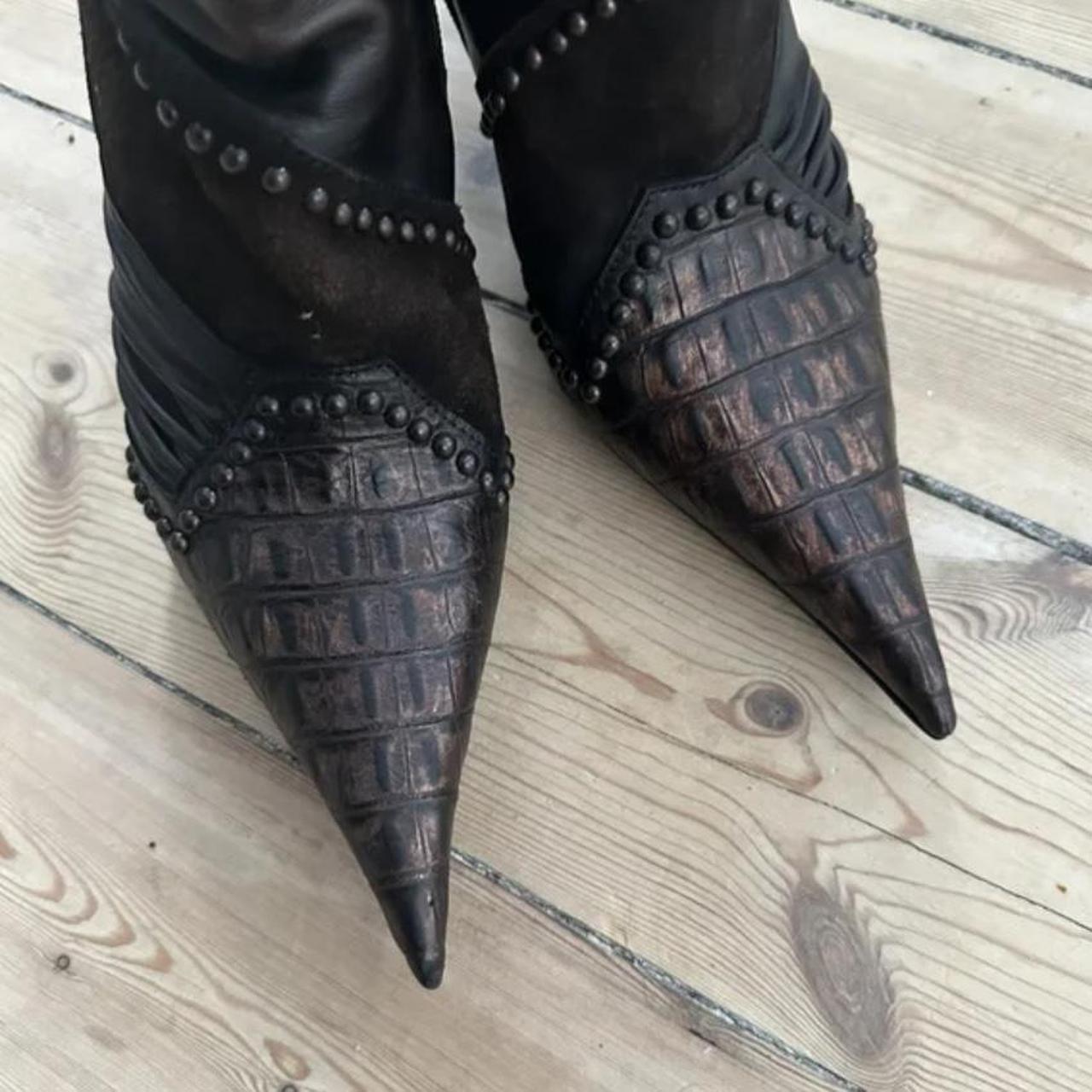 Vintage El Dantes boots Fur Real leather EU... | Depop