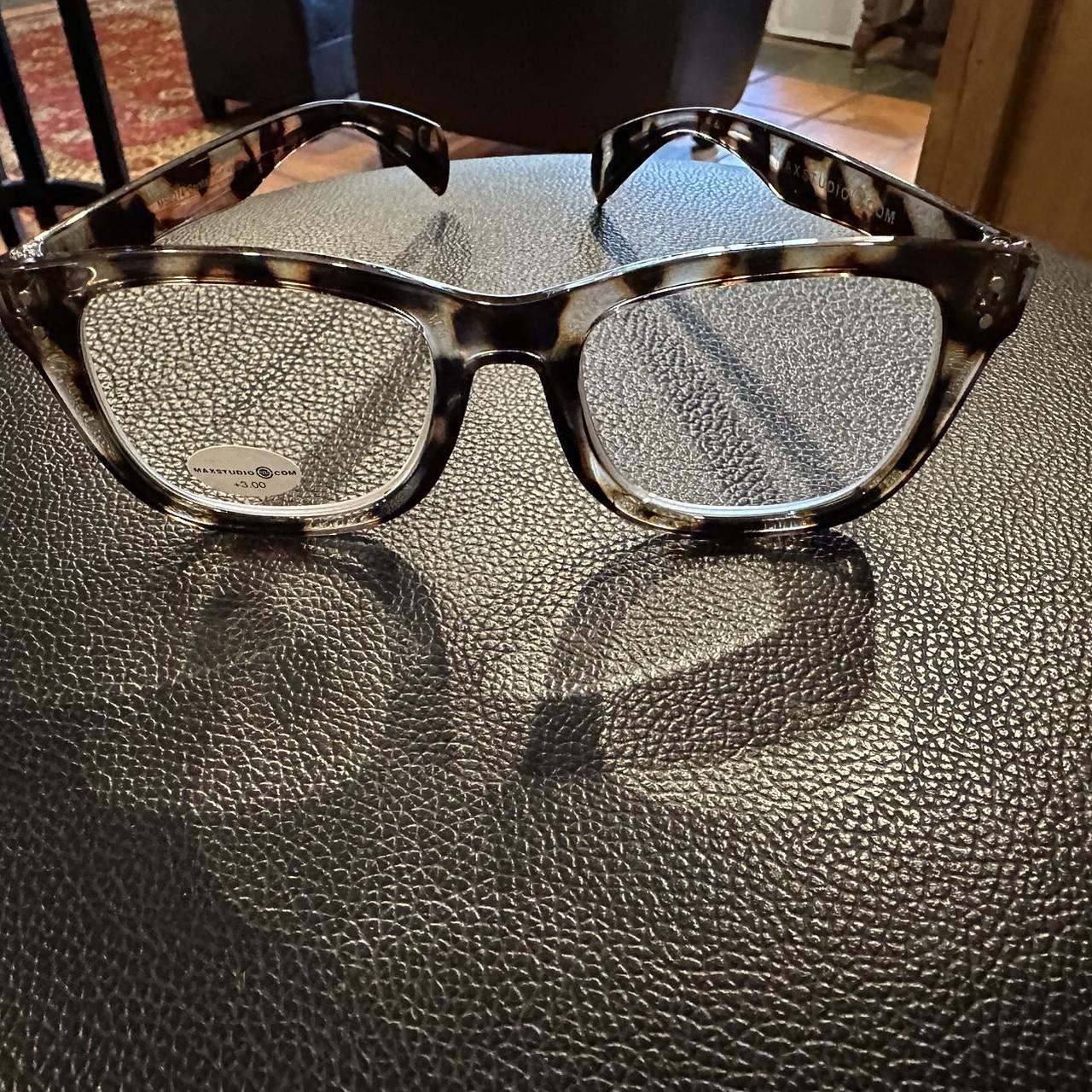 Max Studio Tortoise Reading Glasses 3x Brand New - Depop