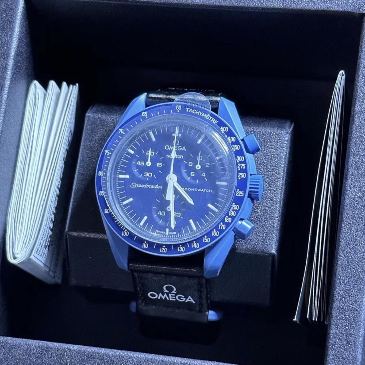 New Omega x Swatch moonswatch Mission to Neptune... - Depop