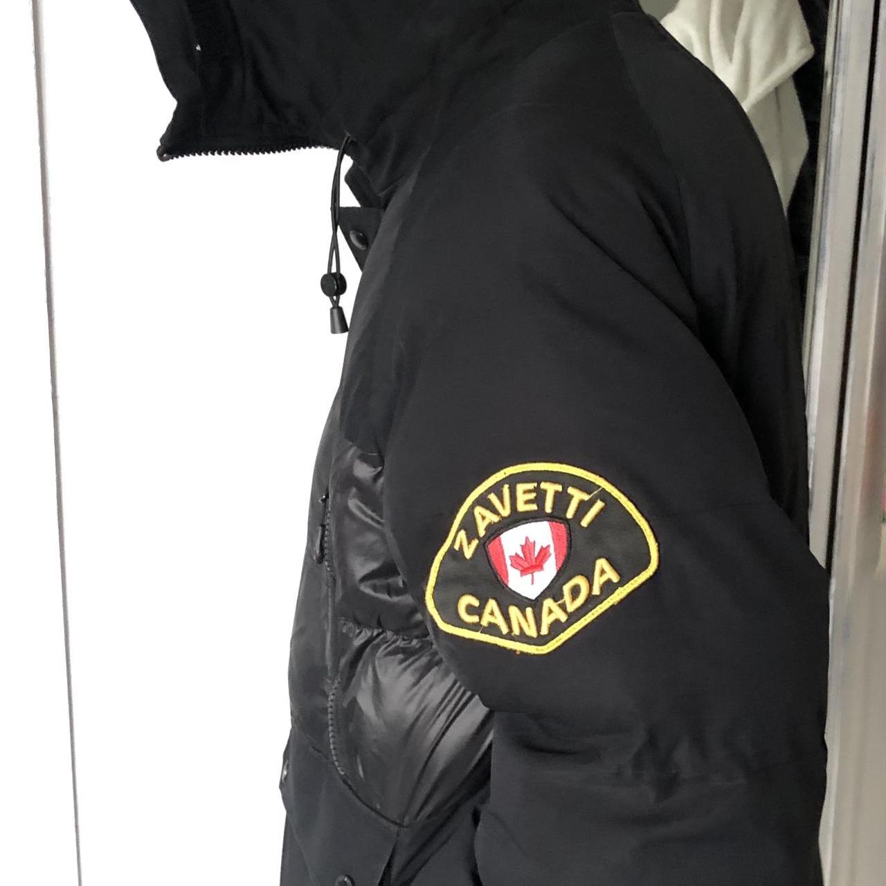 Zavetti Canada fur hooded puffa jacket - Depop
