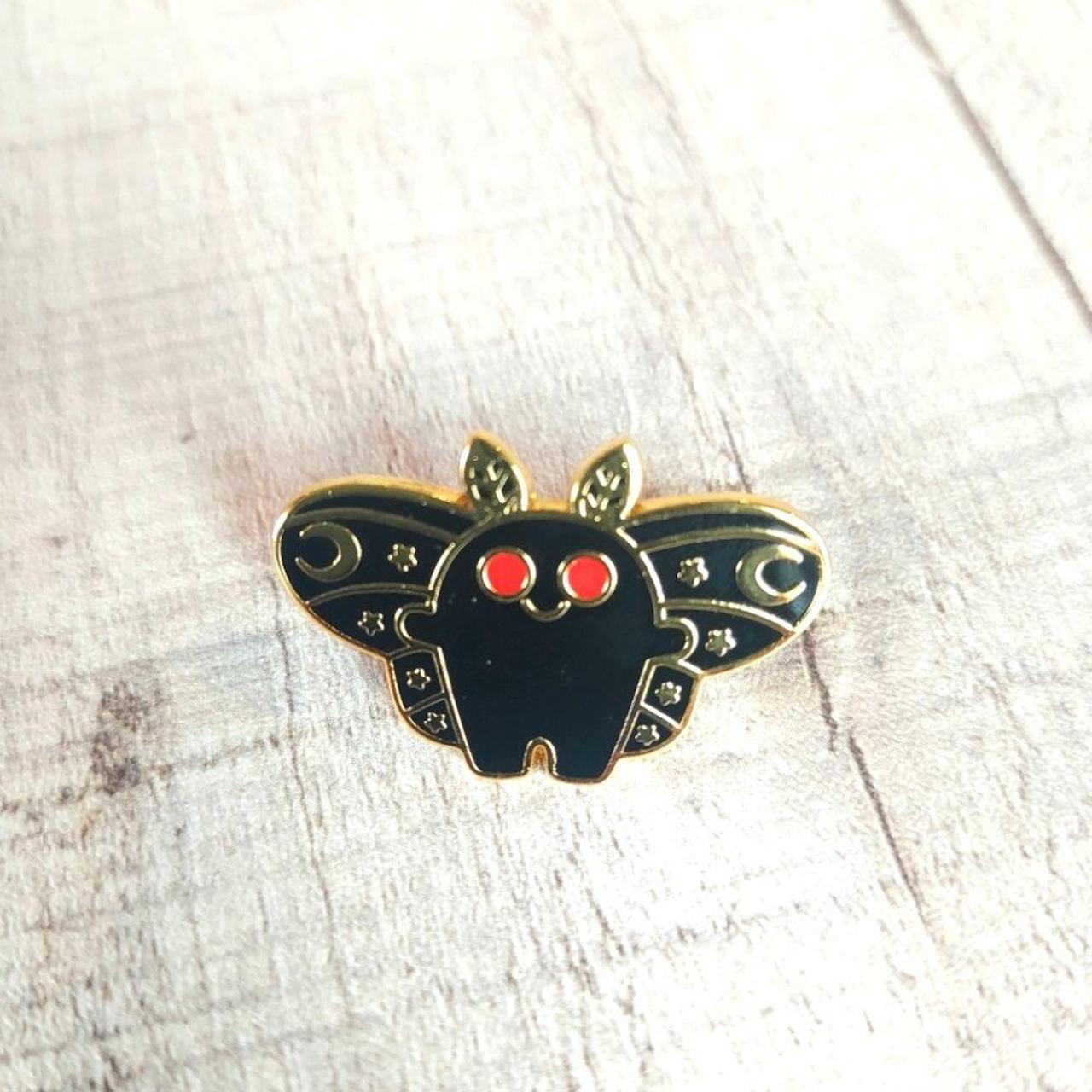 Cute Mothman Pin Enamel pin great for hats,... - Depop