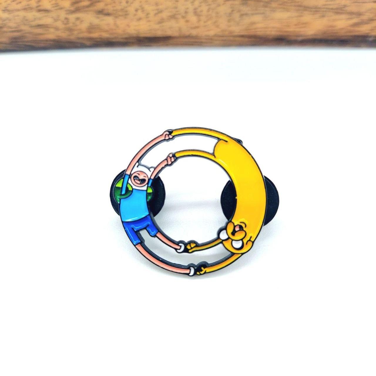 Finn and Jake Pin great for jackets, backpacks,... - Depop
