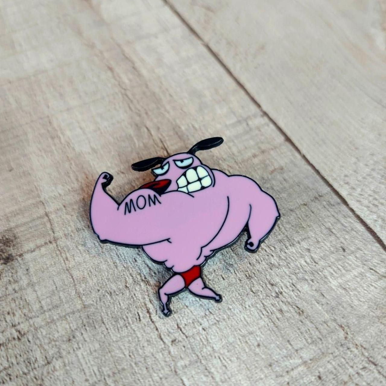 Buff Courage the Cowardly Dog Pin Enamel pin great... - Depop