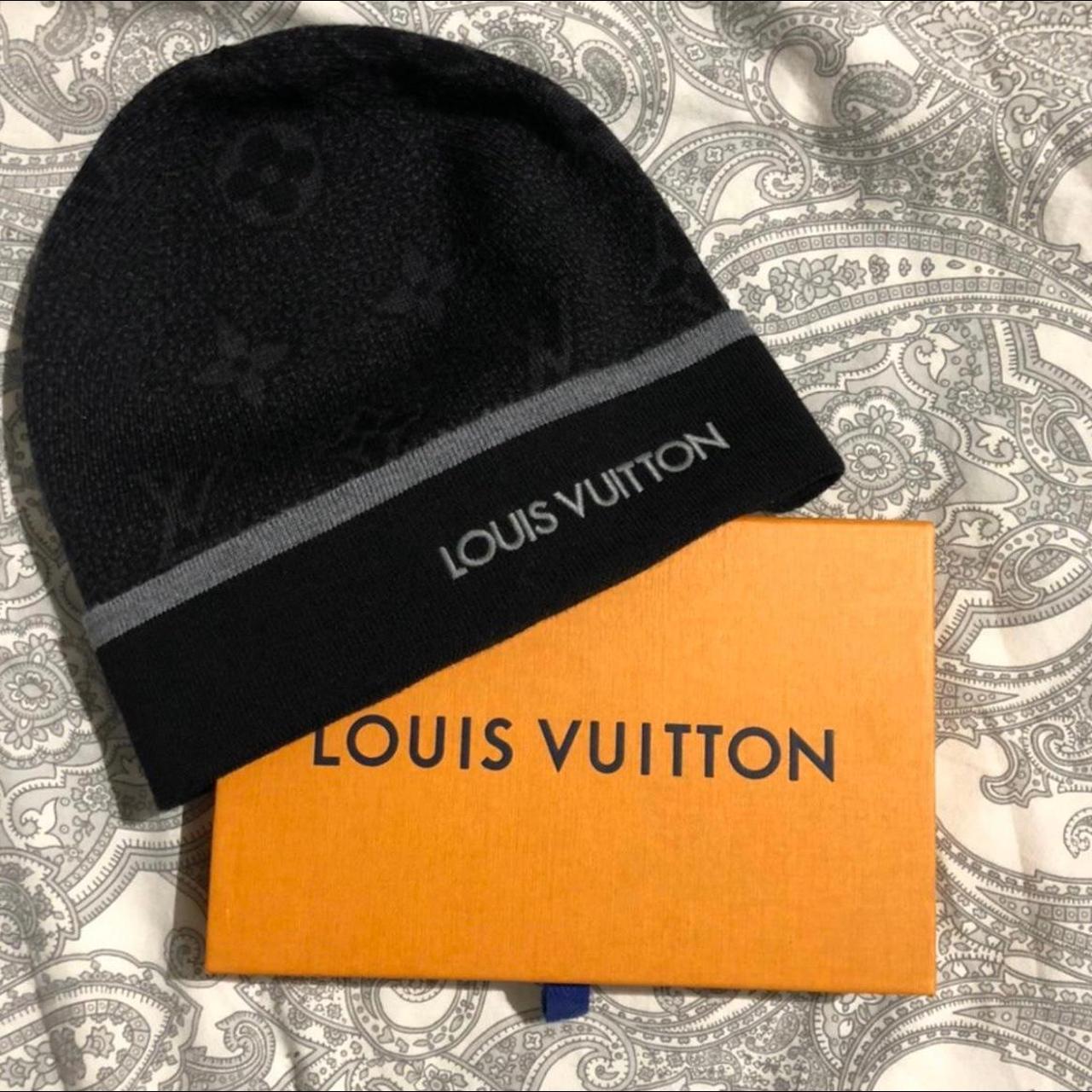 Louis Vuitton monogram eclipse beanie - Depop