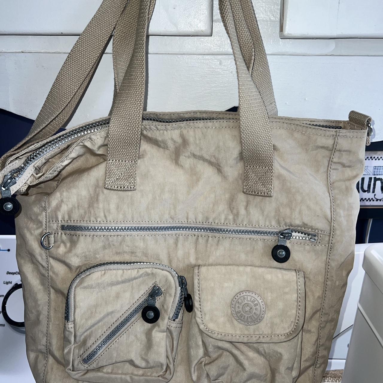 Cream Kipling bag #kiplingbag | Depop