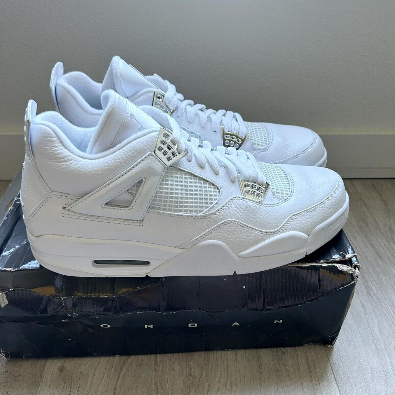Air Jordan 4 “Silver Anniversary” - Size 13 - Depop