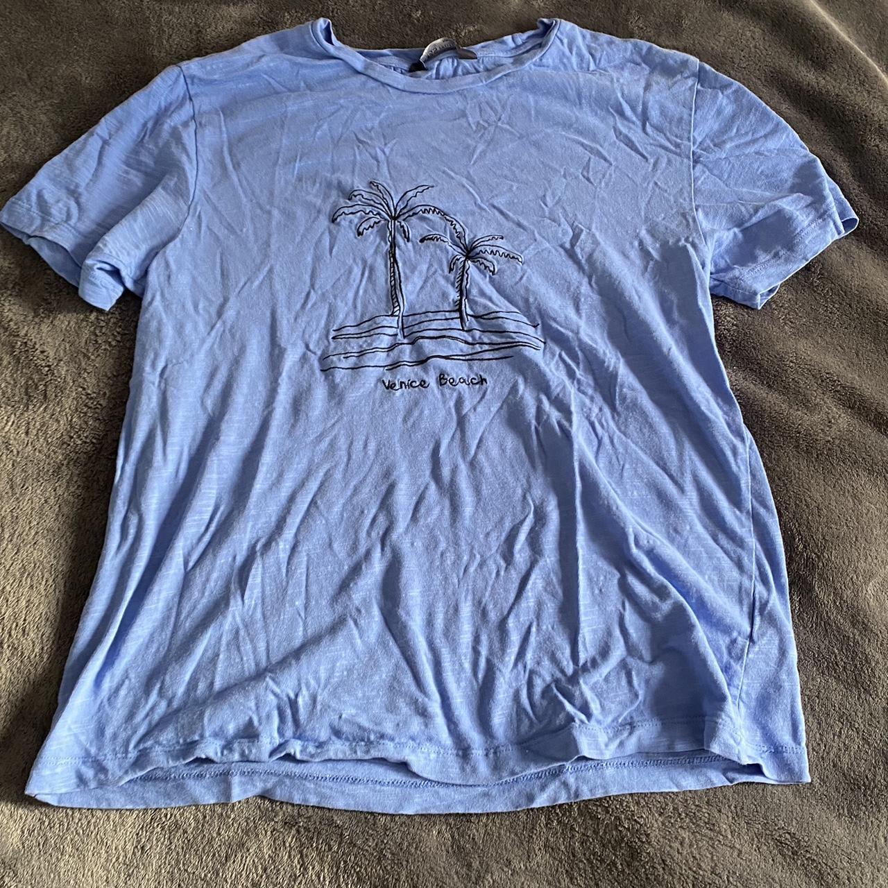 Full length blue print top - Depop