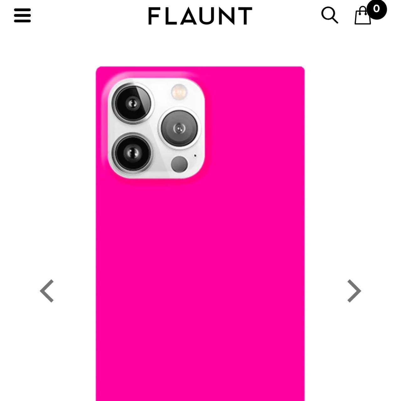 hot pink FLAUNT case bought for $40 scratches on... - Depop