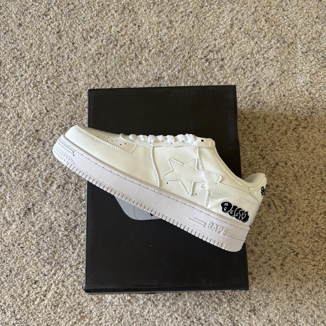 mf doom bapestas white size 11.5 brand new ships... | Depop