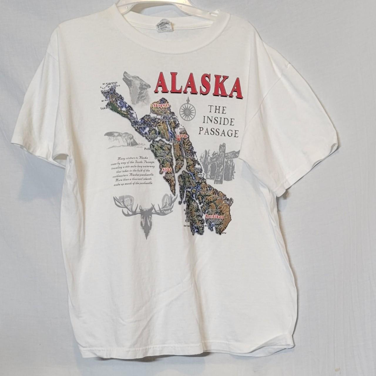 VINTAGE ANVIL ALASKA THE INSIDE PASSAGE PRINTED... - Depop