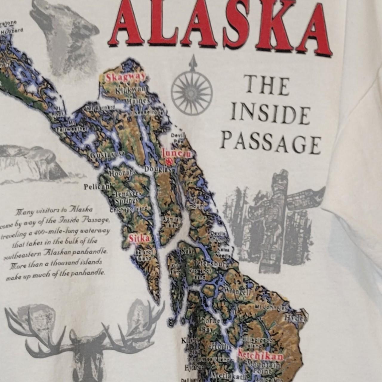 VINTAGE ANVIL ALASKA THE INSIDE PASSAGE PRINTED... - Depop