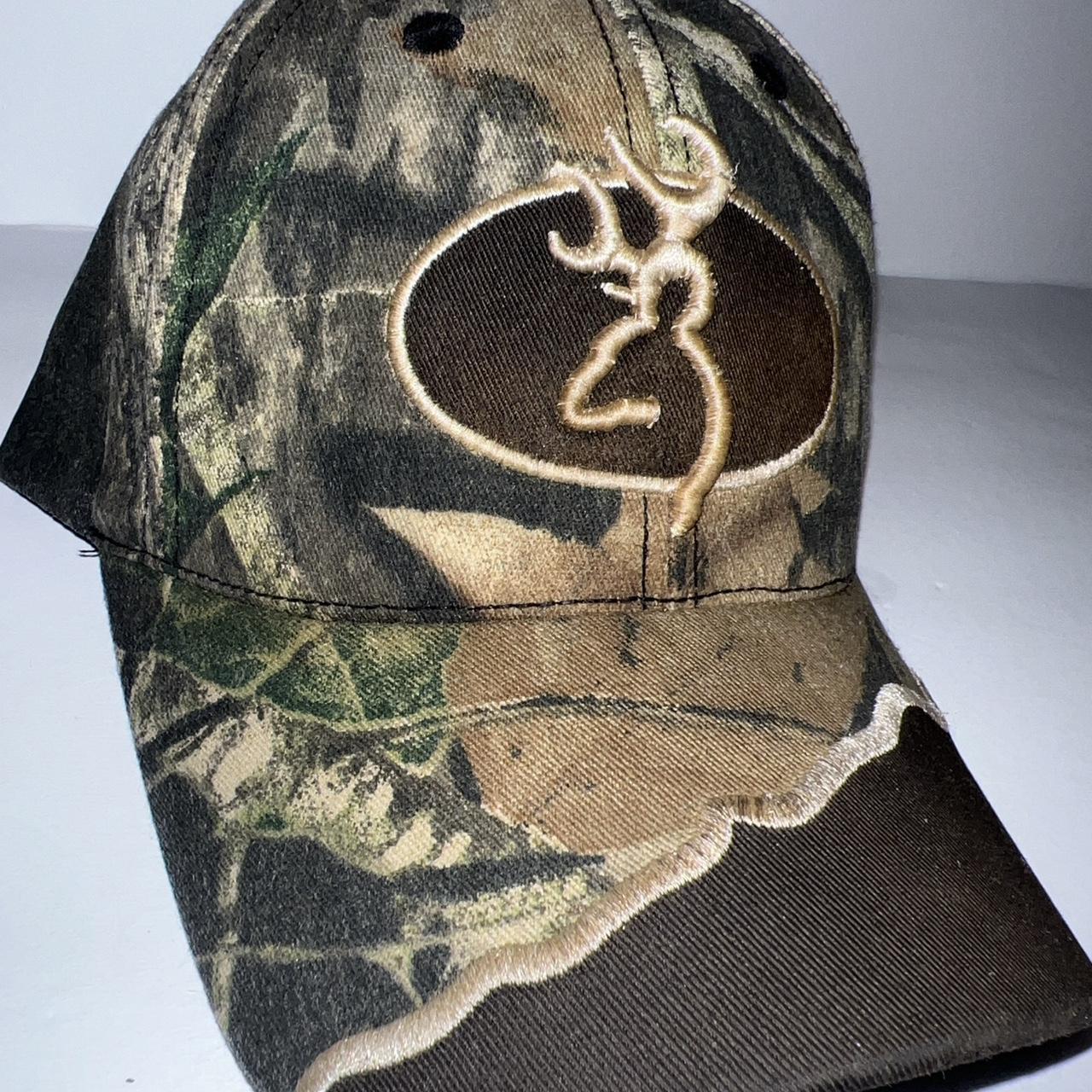 Browning Hat Cap Adjustable Camouflage Embroidered ... - Depop