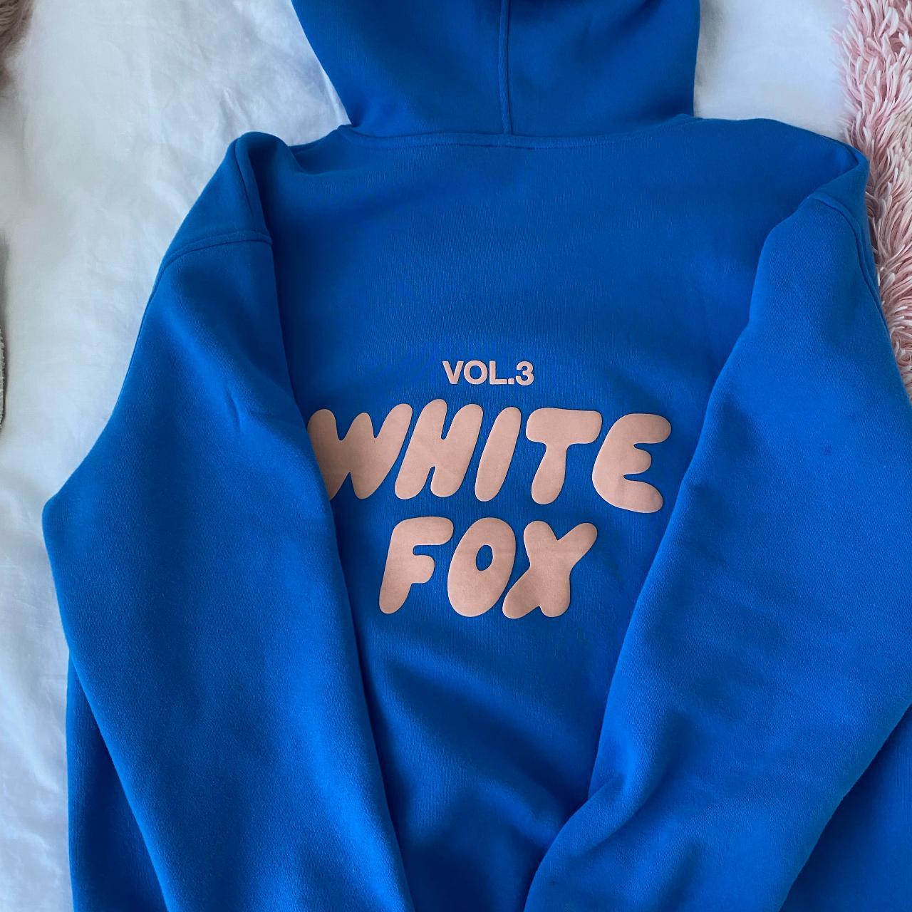 White Fox Offstage hoodie- colour- Azure. Size M to... - Depop