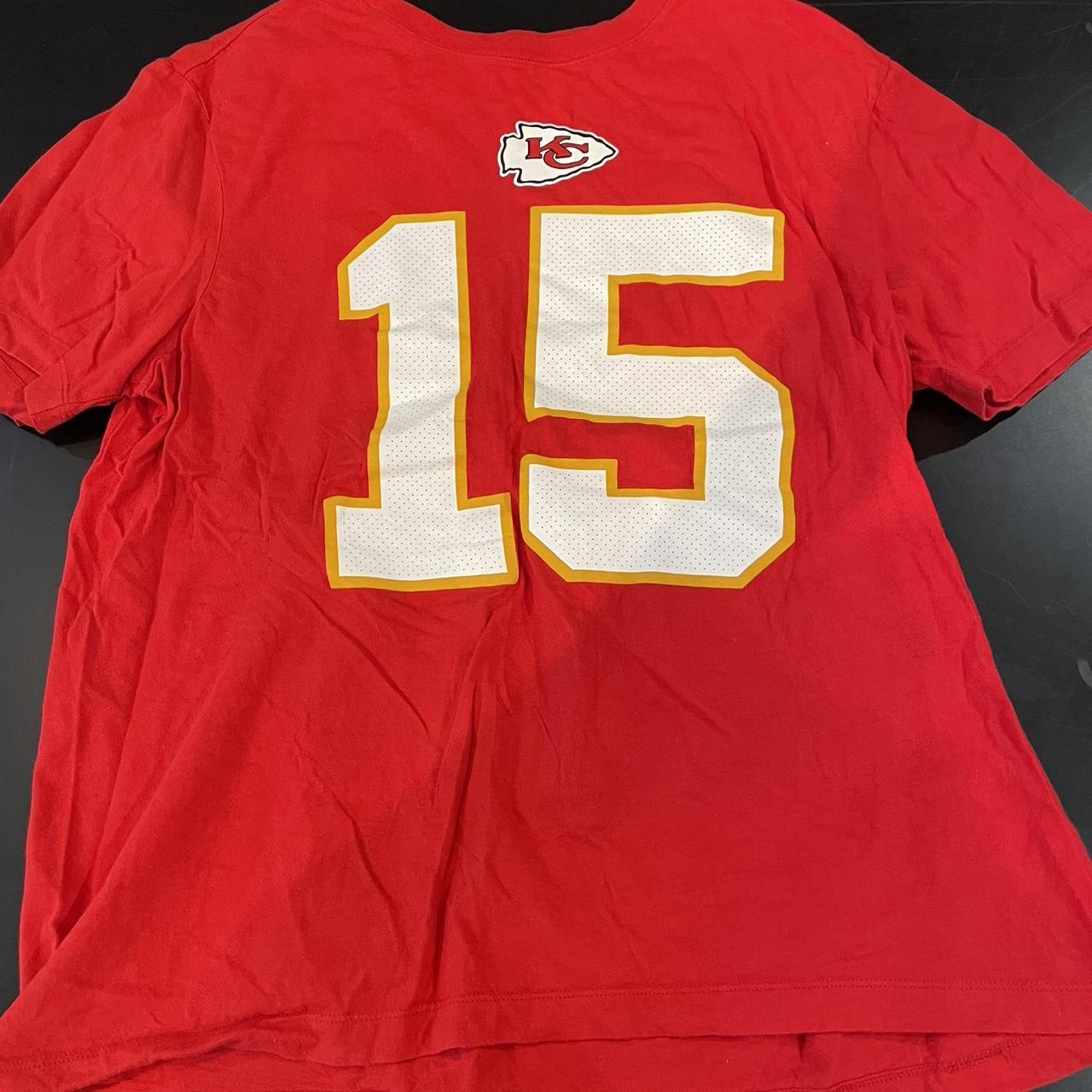Red and yellow Patrick Mahomes Chiefs jersey #NFL - Depop