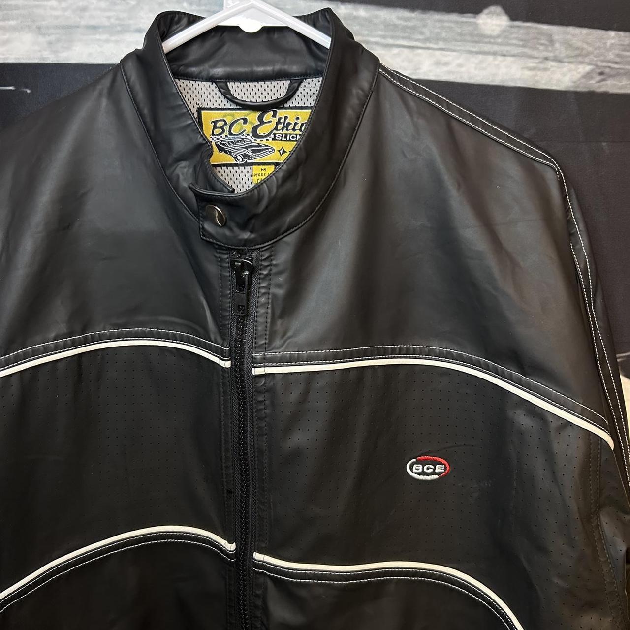 Vintage racing leather jacket Everything perfect... - Depop