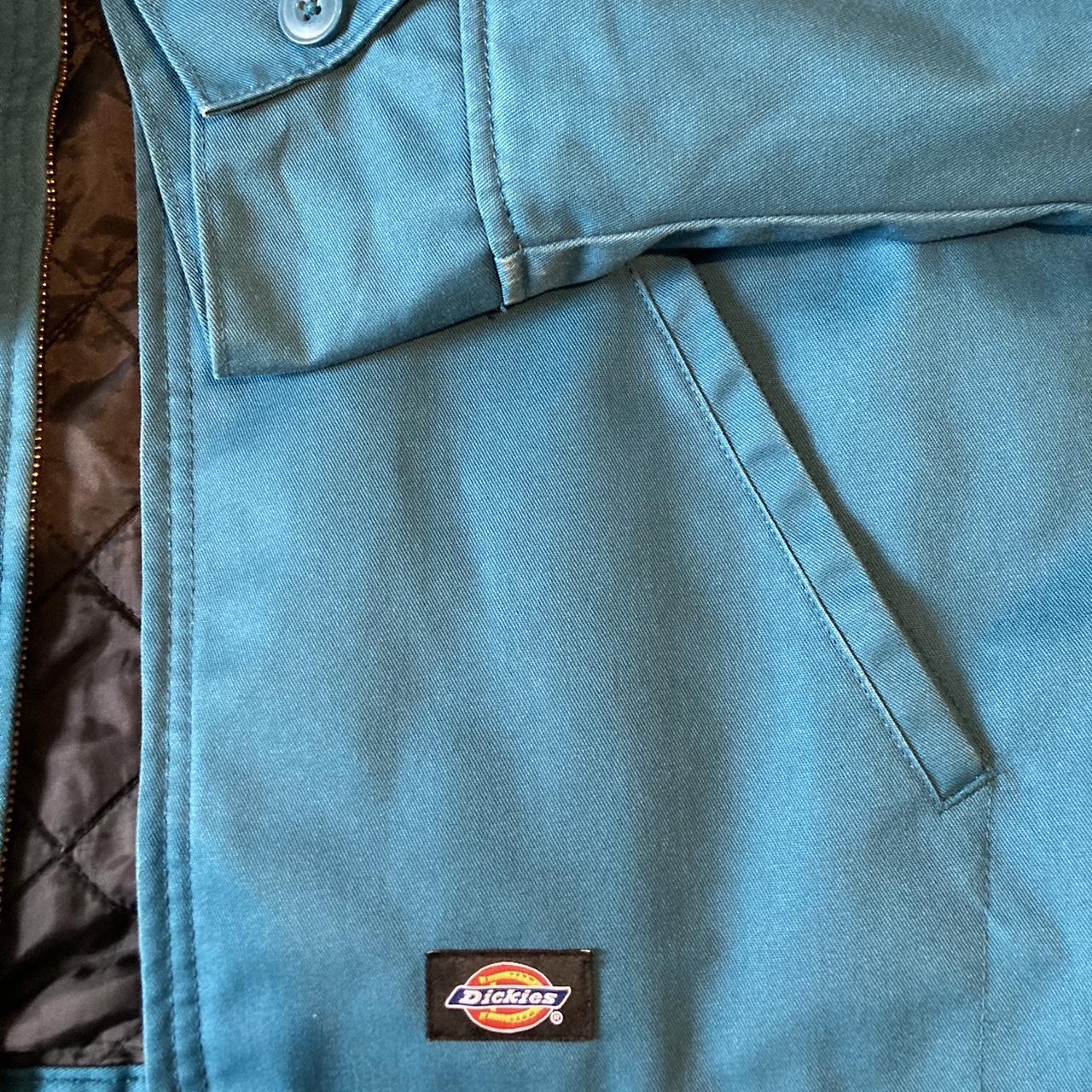 Dickies Jacket - turquoise/blue, size large (size... - Depop