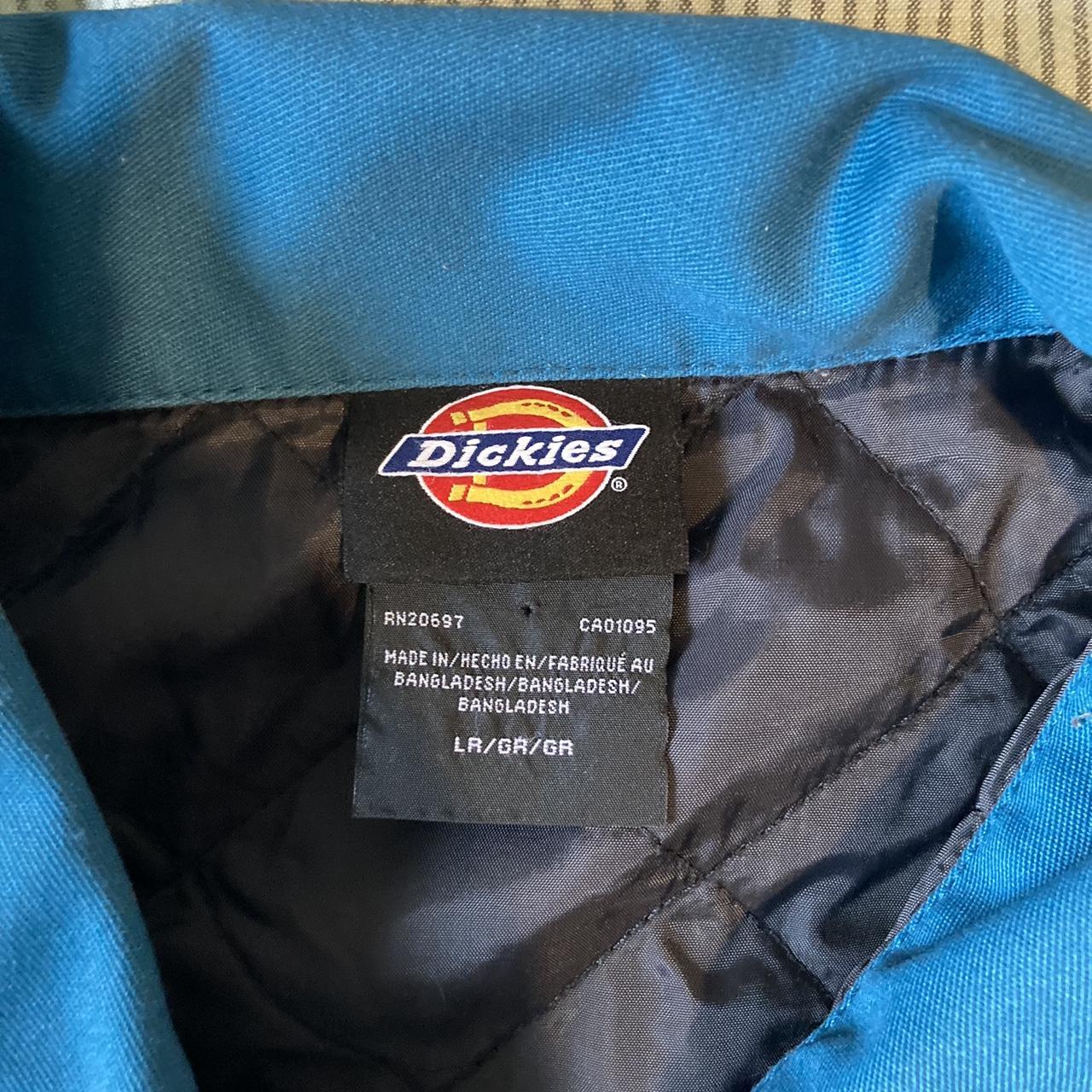 Dickies Jacket - turquoise/blue, size large (size... - Depop