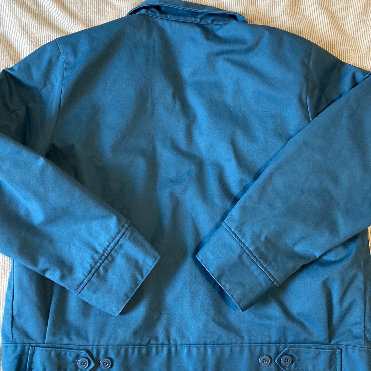 Dickies Jacket - turquoise/blue, size large (size... - Depop