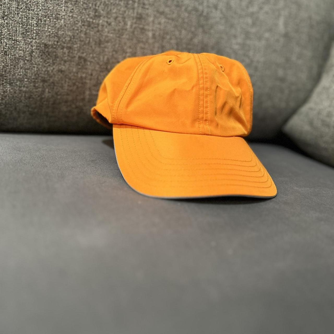 Adidas neon orange baseball cap - Depop