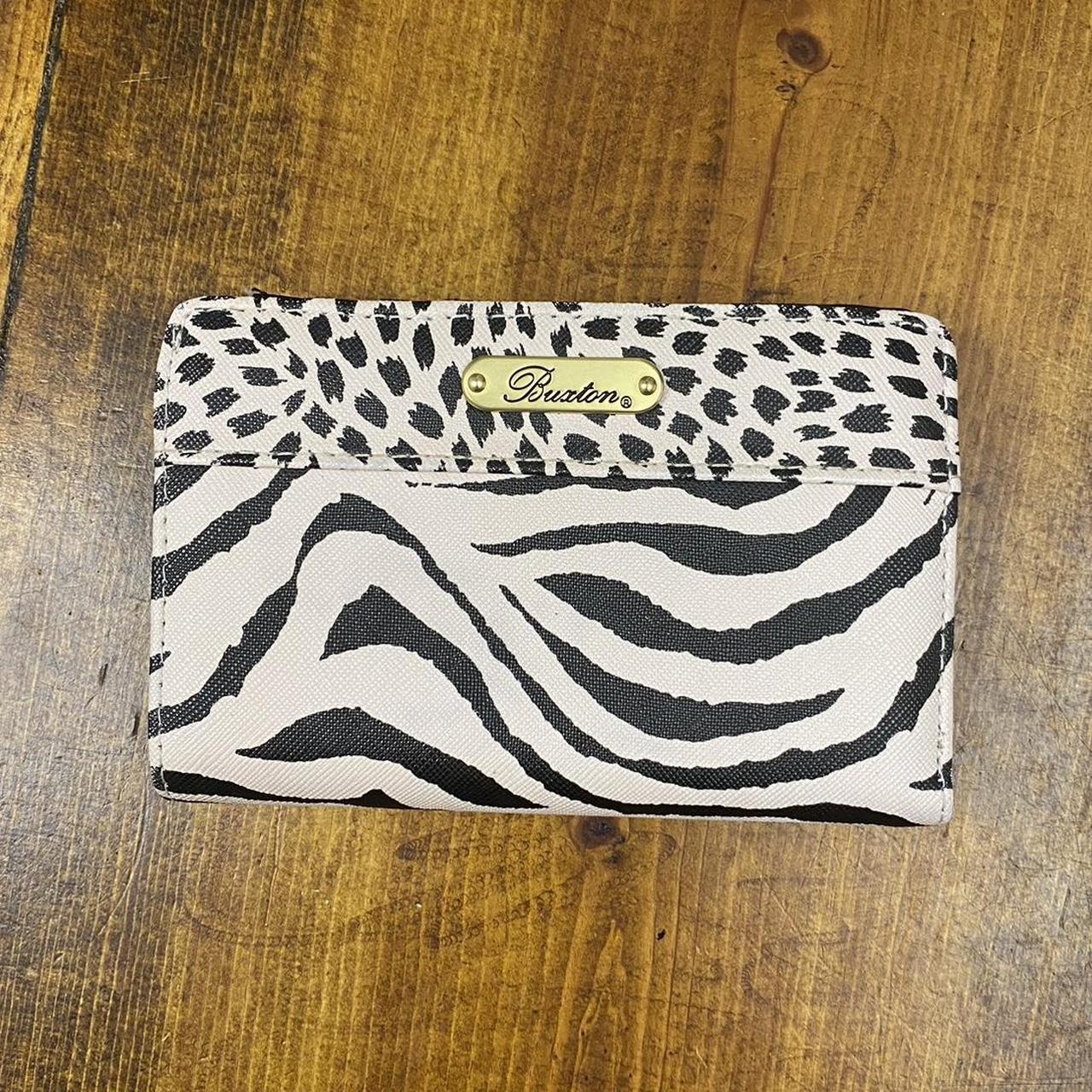 -Buxton Zebra Print Wallet -Preowned in great... - Depop