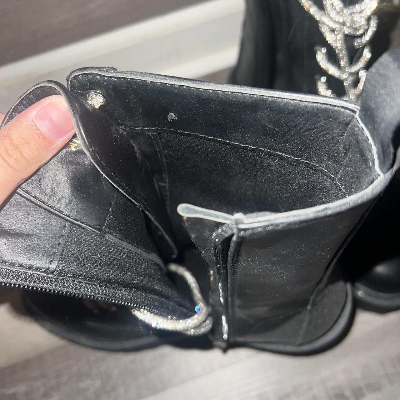 shin-high combat boots/ party boots, glitter laces,... - Depop