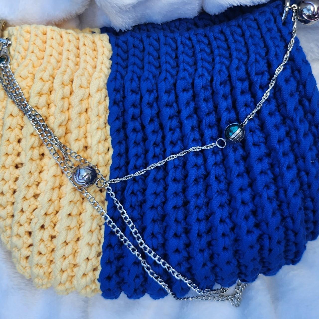 Beautiful handmade bag, original and unique, Crochet - Depop