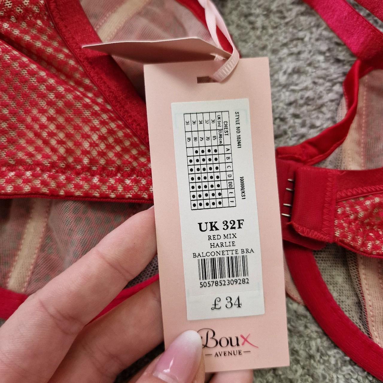 Red mix harlie balconette bra 32F - Depop