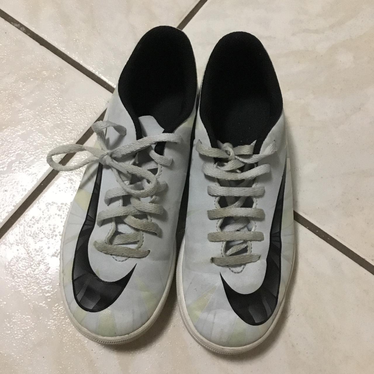 Gray Nike Mercurial CR7 indoor cleats size 3Y - Depop