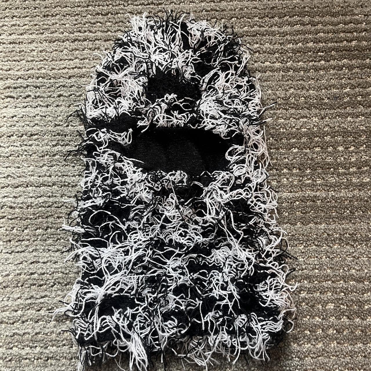 Yeat mask Black and white - Depop