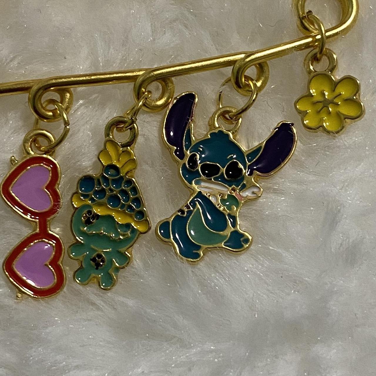 Lilo and Stitch Safety Pin Bag Charm -adorable... - Depop
