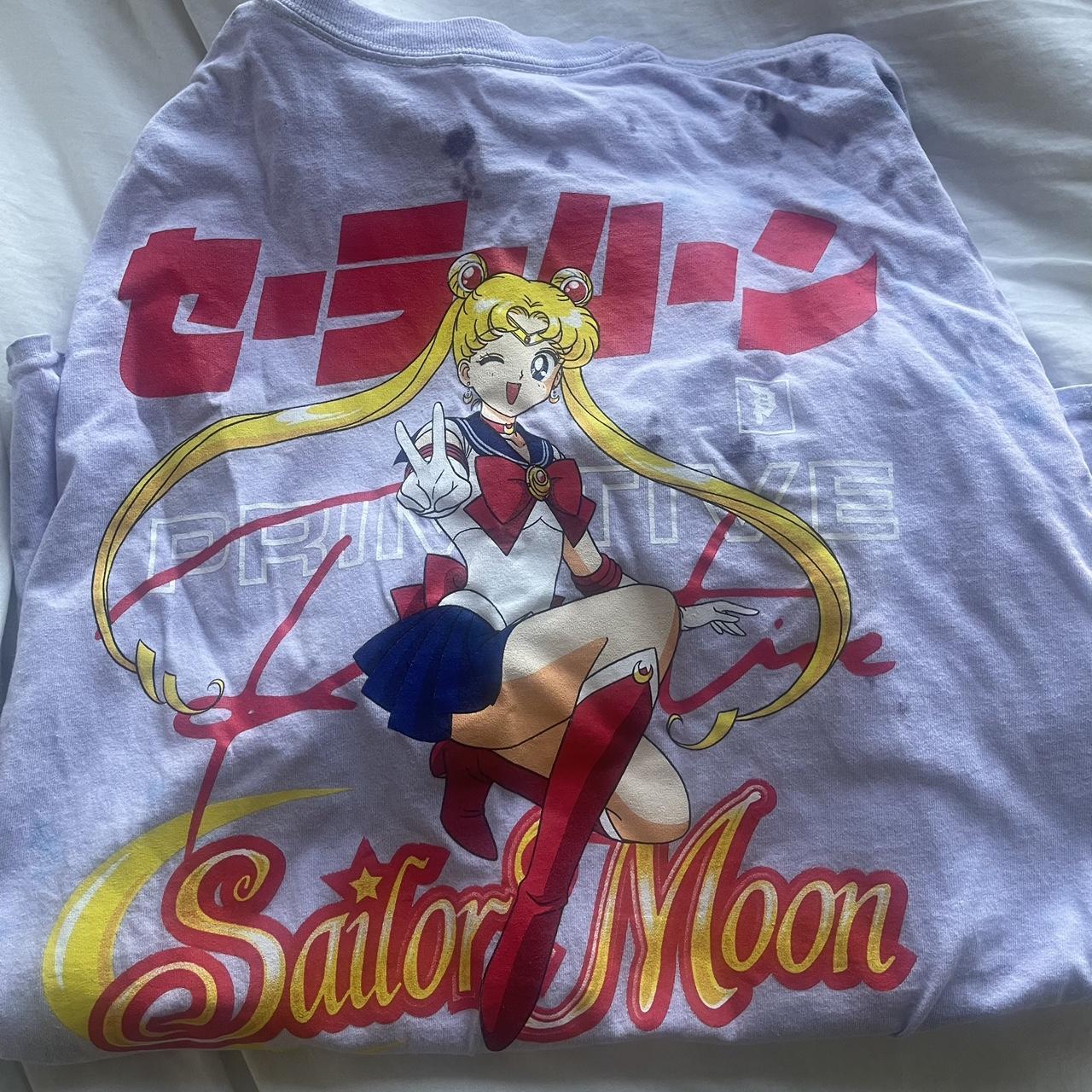 Primitive Skate x Sailor Moon Washed Long Sleeve... - Depop