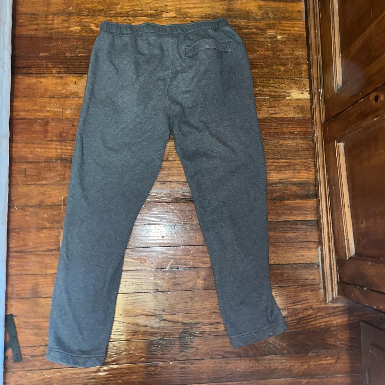 Medium dark grey Nike sweats uncuffed barely worn - Depop