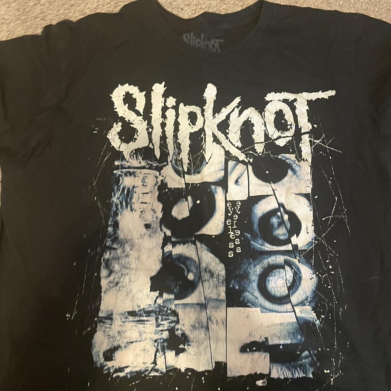 L oversized slipknot band tee - Depop