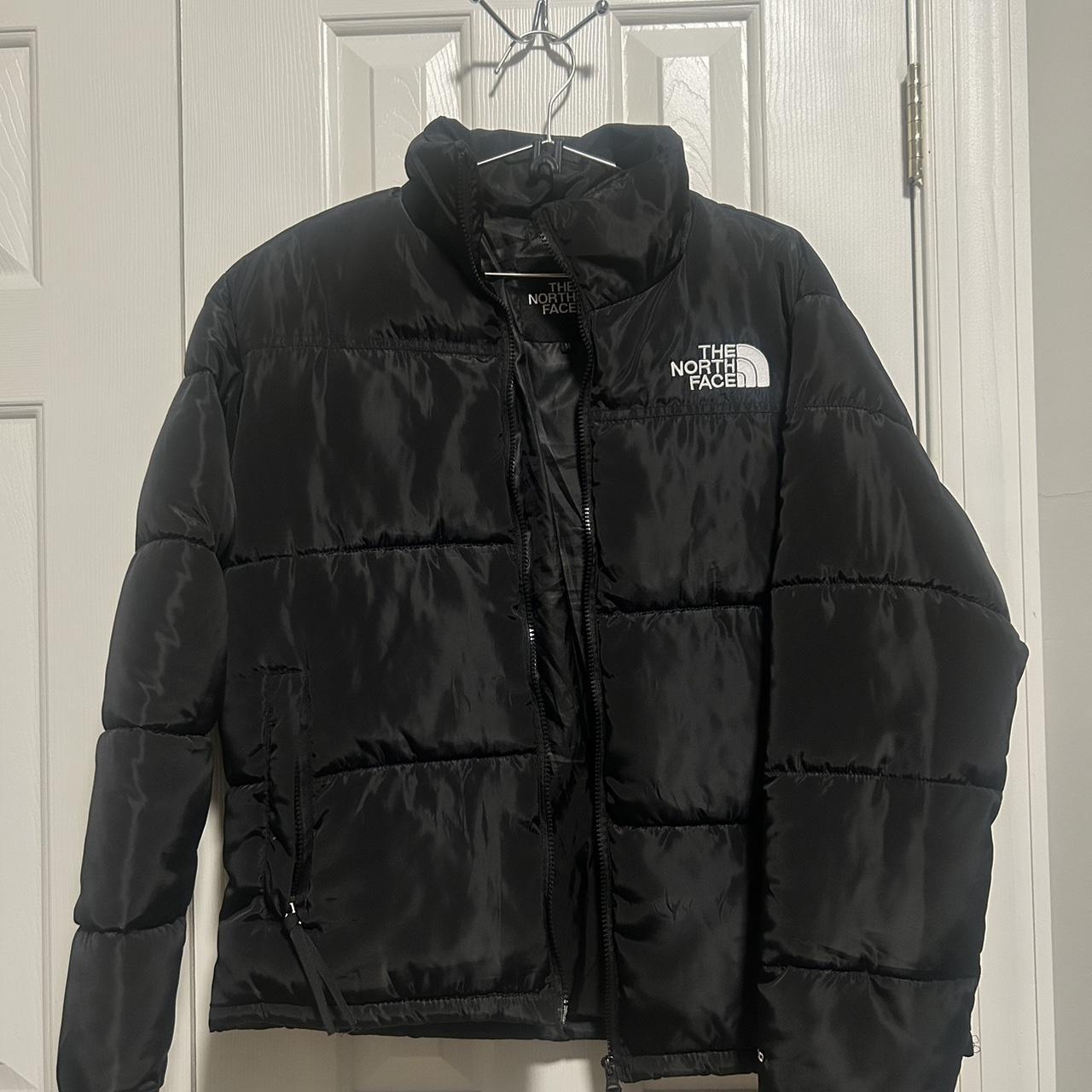 The North Face Nuptse 700 Black Shiny Puffer... - Depop