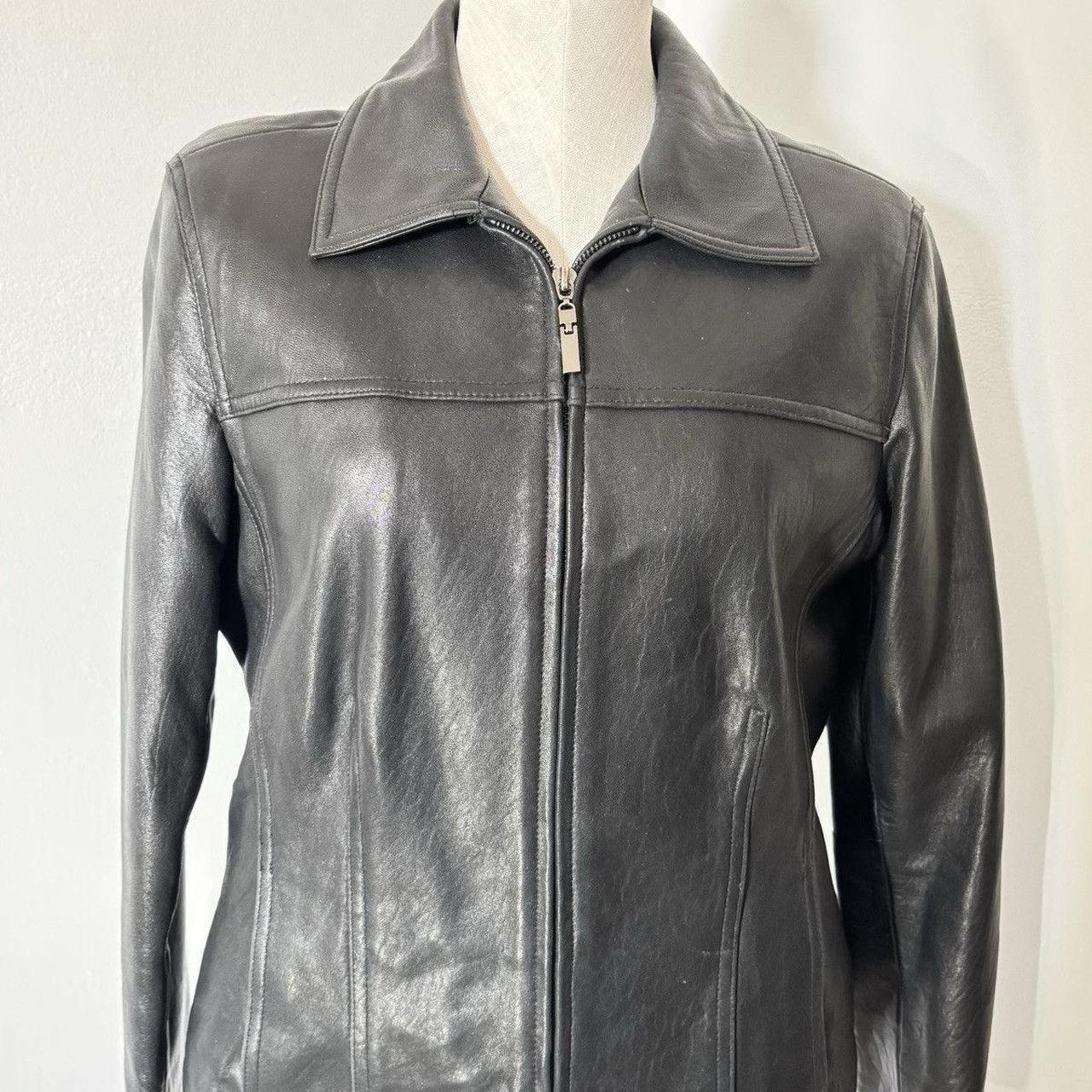 The Avanti New York leather jacket for women is a... | Depop