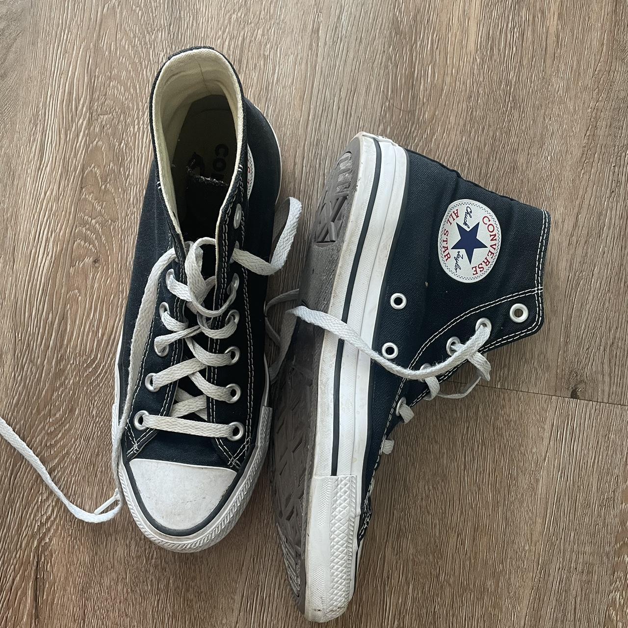 Black high top converse Women’s size 8 #converse... - Depop