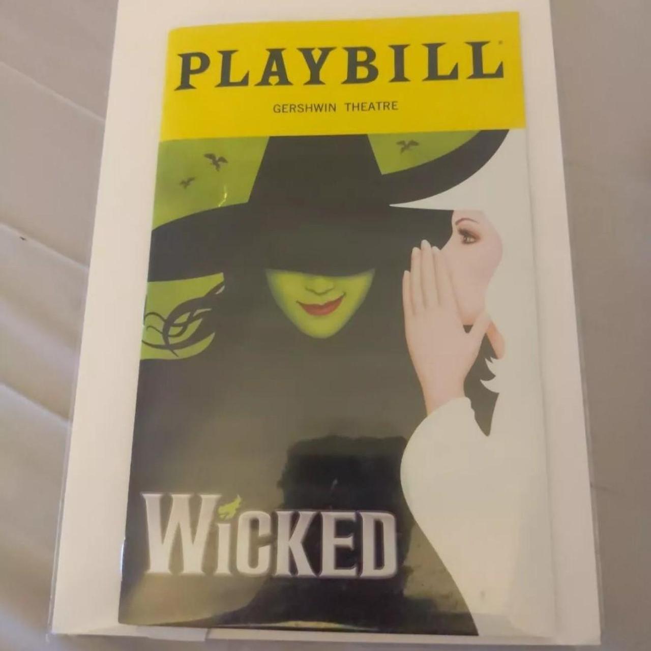 Wicked Broadway Playbill 2024 performance, VG... - Depop