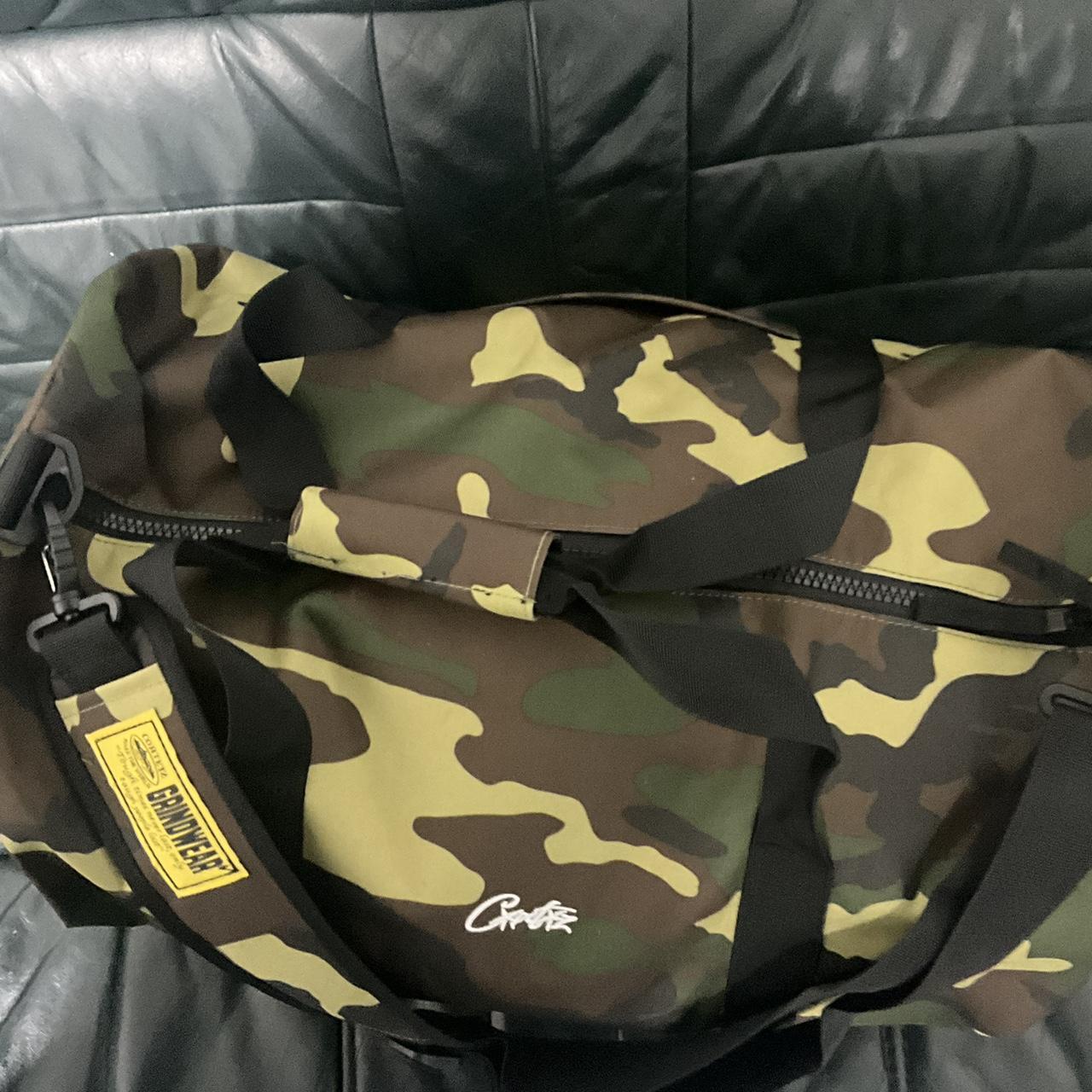 Corteiz “grindwear” duffel bag Camo Brand new - Depop