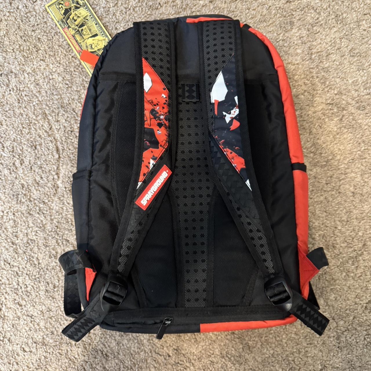 Sprayground Harley Quinn backpack - black and red... - Depop