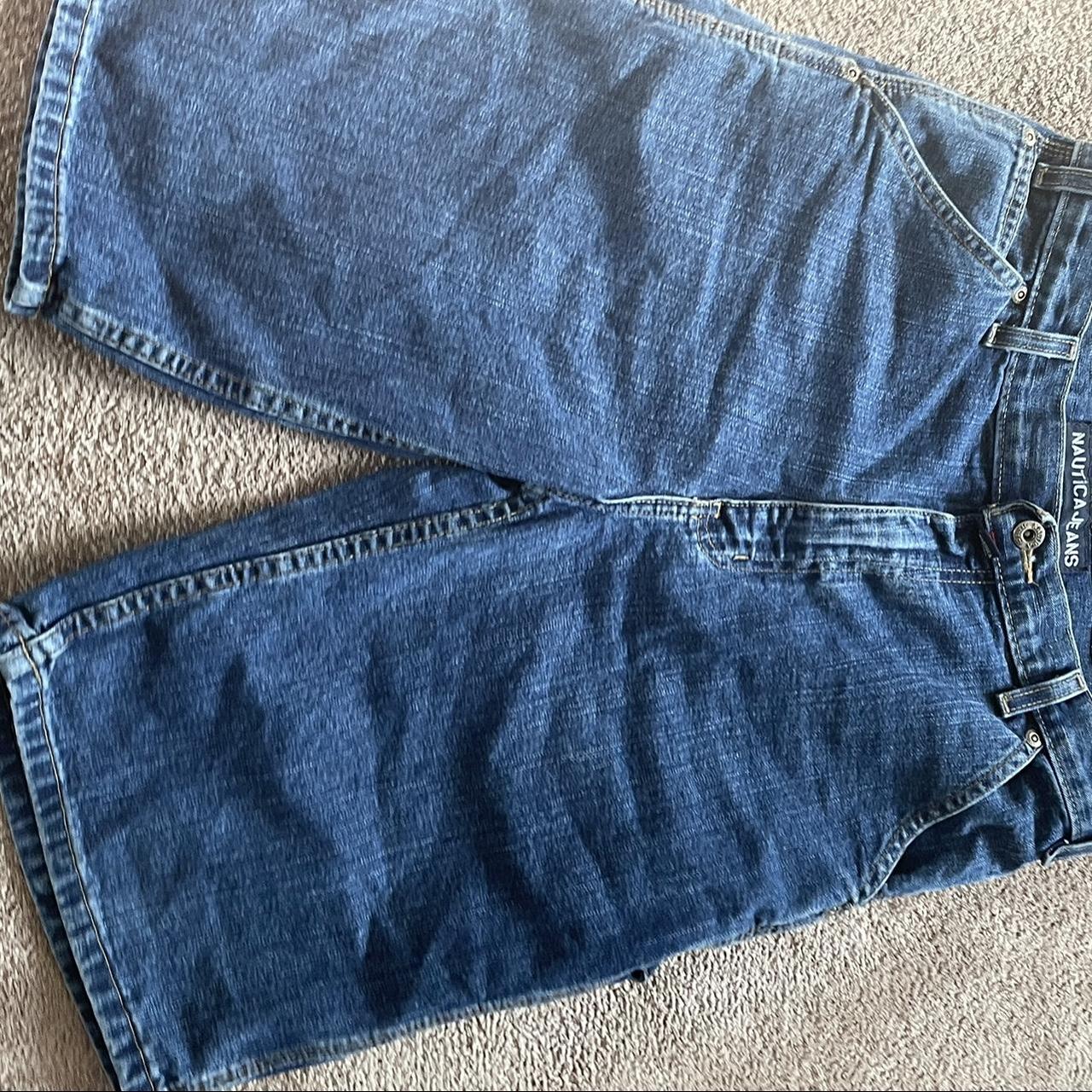 Nautica dark blue jorts fit me (25”) without a... - Depop