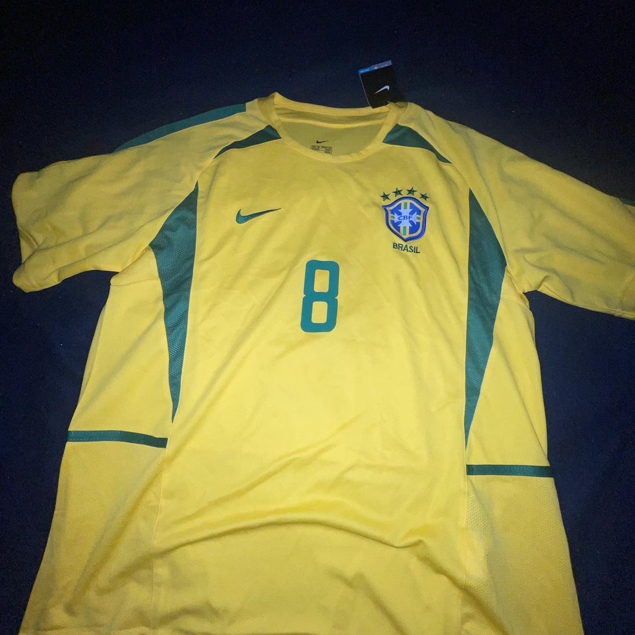 Brazil 2002 kaka jersey fits xl - Depop