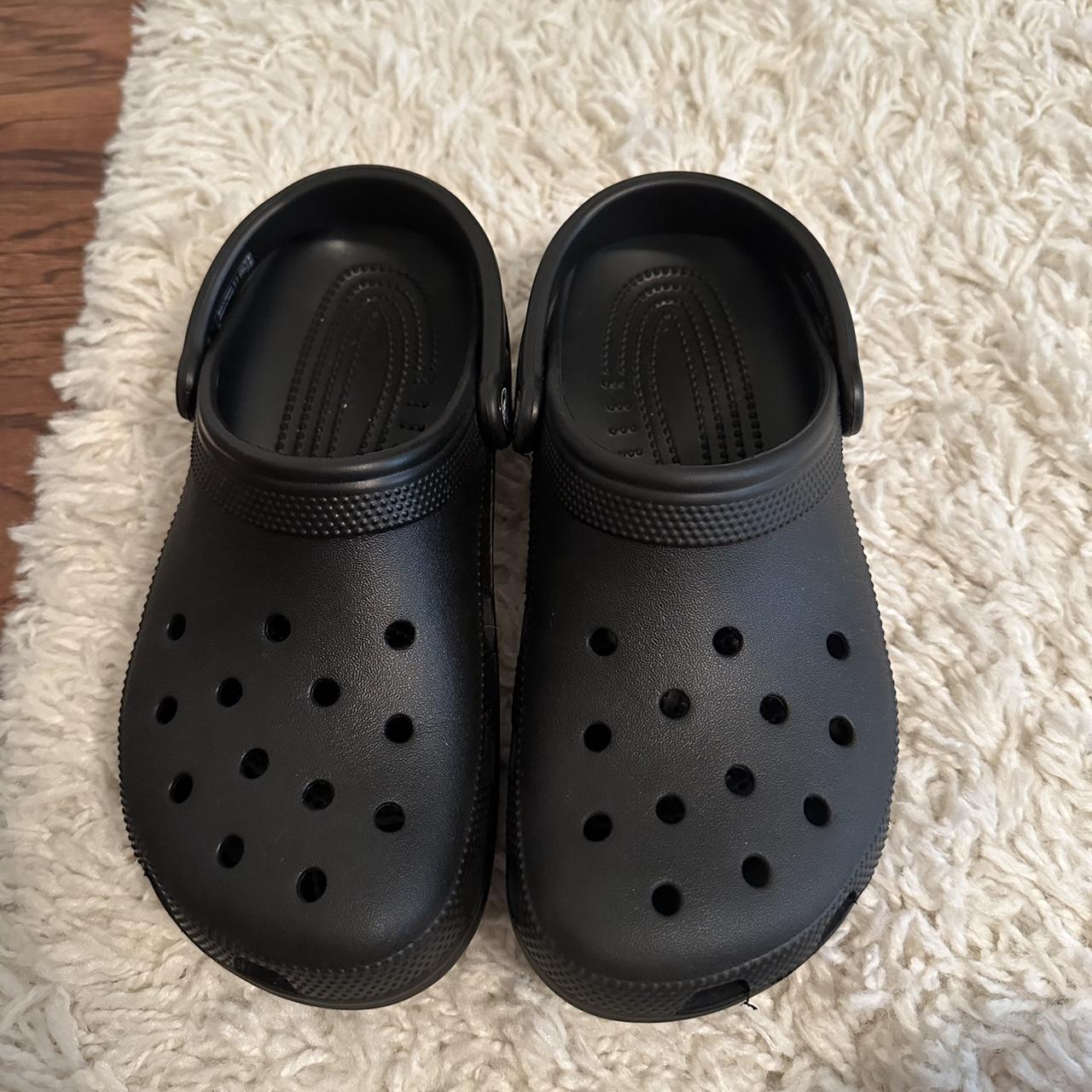 -All black crocs -Women’s size 9 Men’s 7 -Brand new... - Depop