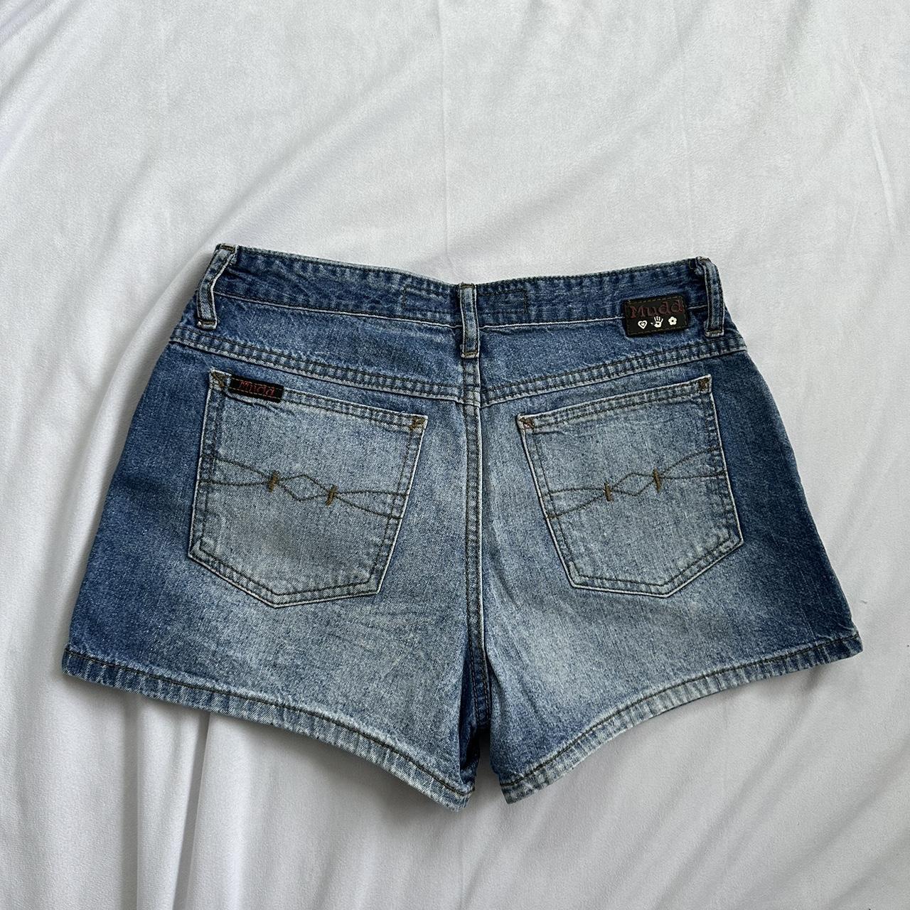 Y2K mudd mini denim jorts. Great condition Waist:... - Depop