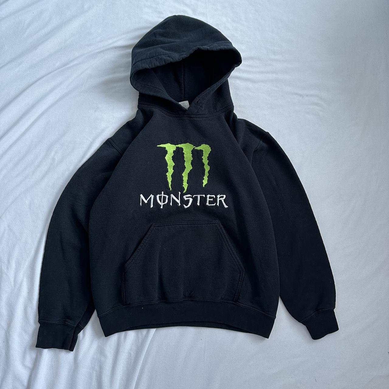 Y2K monsters embroidered hoodie -great condition... - Depop