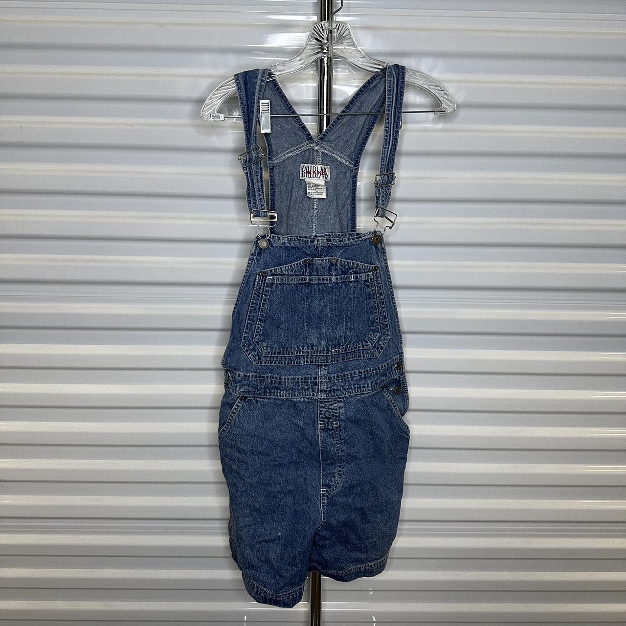 Y2k short overalls -good condition- the one clip is... - Depop