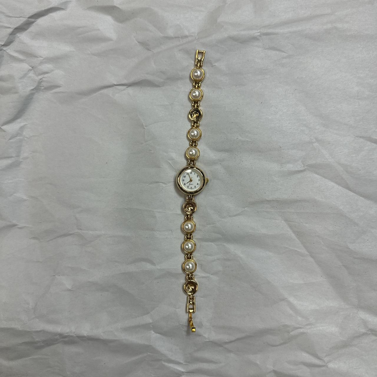 Y2K gold chain watch *all watches are untested,... - Depop