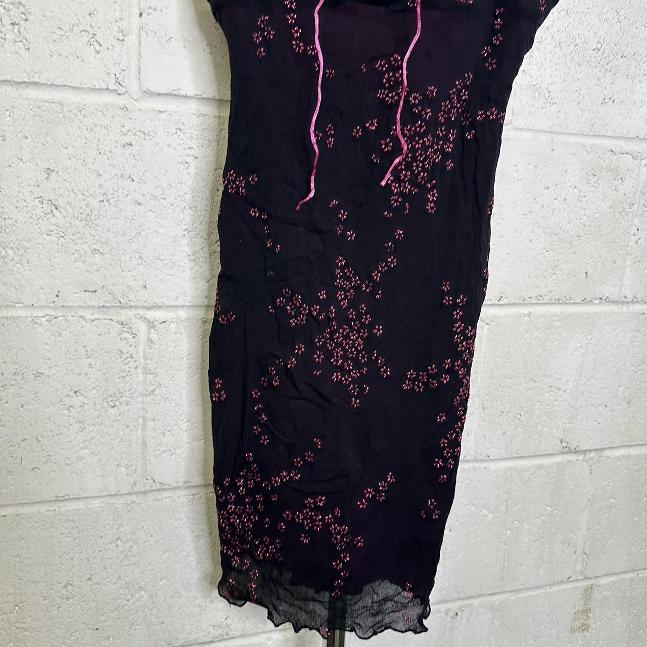 Euro Y2K sparkle micro mesh mini dress -great... | Depop