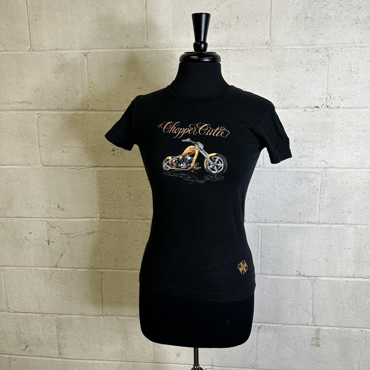 Y2K west coast choppers baby tee -great condition... | Depop