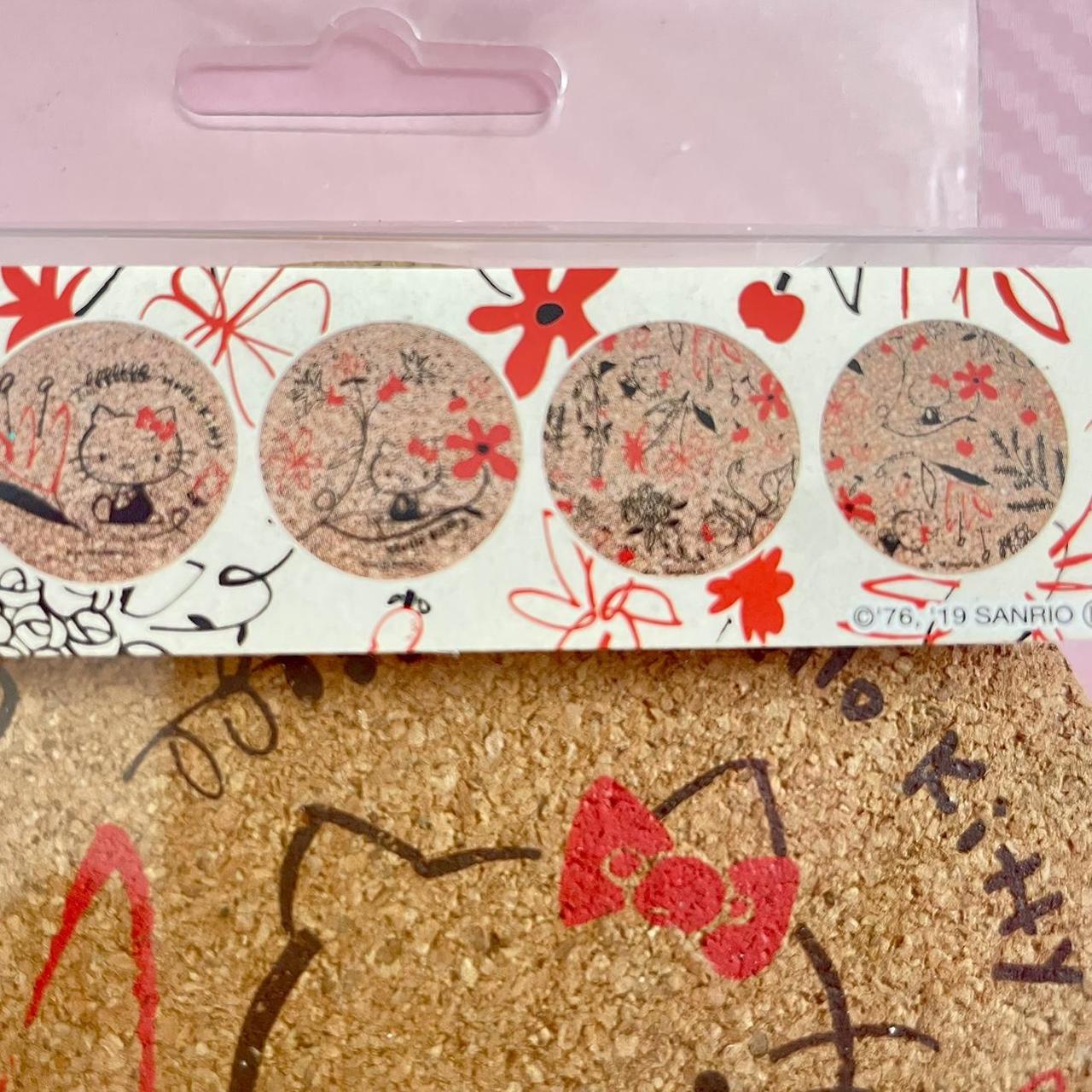 Hello Kitty Cork Coaster Set of... - Depop